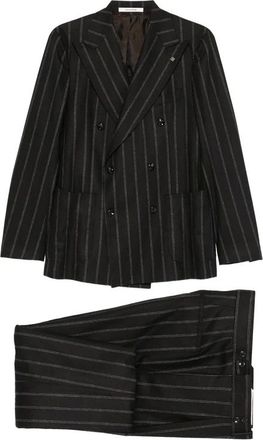 Tagliatore Homme, Costumes, Noir, Taille: L Pino Lerario Suit