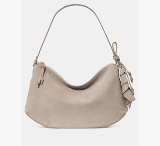 Kate Spade New York Kate Spade Loop Gro&szlig;e Schultertasche Aus Wildleder f&uuml;r Frauen in Milchglas | Leder