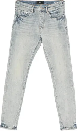 Purple Faded Slim-fit Jeans