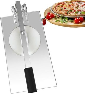 Generic Presse à pizza commerciale avec tige dextension Presse à pâte pressée à la main avec disque de 12 à 18 cm - Idéal pour les magasins dalimentation occi