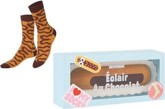 Eat My Socks Chaussettes Originales et Amusantes-Motif &eacute;clair au Chocolat, Multicolor, 36-45 Unisex