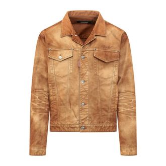 Dsquared2 Over Jean Jacket - - Jackets - Herren - Braun - M