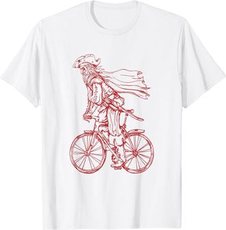 Seembo Pirat Radfahren Fahrrad Lustig Radfahrer Biker Reitrad T-Shirt