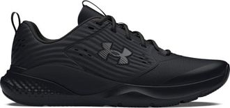 Under Armour UA Charged Commit TR 4 Baskets légères, chaussures de sport respirantes pour hommes, noir/noir/gris, 44 EU