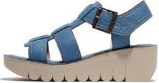 FLY London Femme YUDD236FLY Sandal, Blue, 41 EU