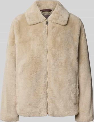 Christian Berg Regular Fit Jacke aus Kunstfell mit Umlegekragen