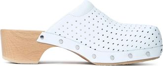 Balenciaga Perforierte Clogs - Wei&szlig;