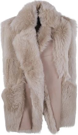 BLANCHA Femme, Vestes, Beige, Taille: 36 FR Gilet Toscana