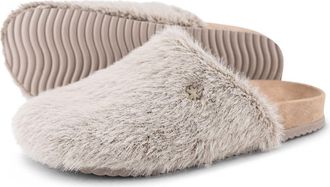 Flip*Flop Damen Hausschuh Amy*fur, Cream, Gr&ouml;&szlig;e 38 EU