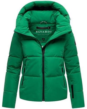 Navahoo Veste dhiver chaude matelass&eacute;e pour femme avec capuche amovible Frostherz XIV XS-XXL, Vert &eacute;meraude, M