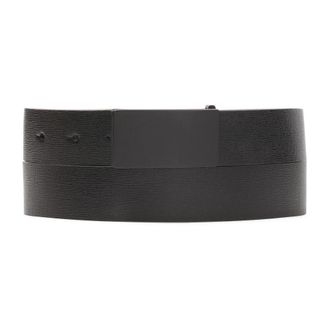 Kazar Schwarzer G&uuml;rtel mit mattem schwarzen Schnalle - - Accessories - Damen - Schwarzk - 120 CM