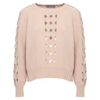 D.exterior Pull en laine et cachemire &agrave; col montant - Femme - Pulls - Beige - Taille: 40 FR