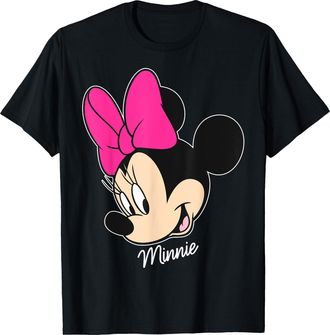 Disney Minnie Mouse Face Portrait Smile Graphic T-Shirt T-Shirt