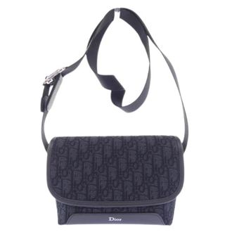 Dior Pre-owned Jett Oblique Jacquard Schultertasche - - Pre-owned - Damen - Schwarzk - ONE SIZE