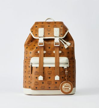 MCM adidas x FC Bayern x MCM Brandenburg Rucksack COGNAC VISETOS