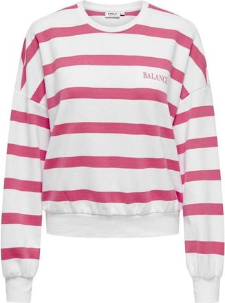 Only Damen Onlashley L/S O-Neck SWT Sweatshirt 15325271,Weiß,XL