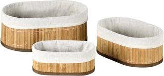 KESPER 58197 Bambus K&ouml;rbchen 3er Set/Bambusk&ouml;rbchen