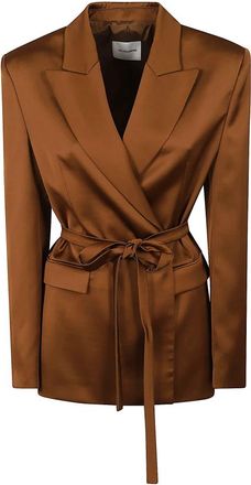 Andamane Femme, Vestes, Brun, Taille: 38 FR Wilder Belted Blazer