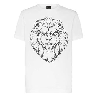 Billionaire Boys Club Homme, Tops, Blanc, Taille: S T-Shirt Col Rond Lion