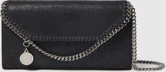 Stella McCartney Falabella Wallet-On-Chain Crossbody, Woman, Black