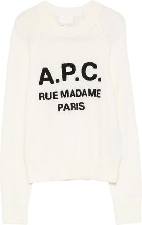 A.P.C. A. P.C. Rundhalspullover - Creme