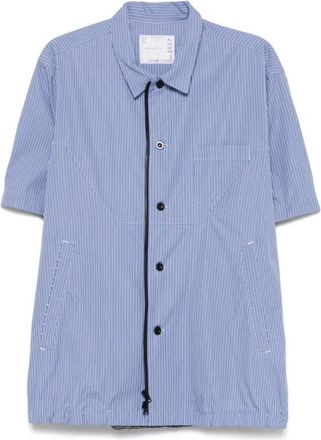 sacai Homme, Chemises, Bleu, Taille: L Chemise &agrave; Manches Courtes