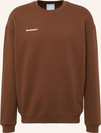 Mammut Mammut Midlayer-Pullover Base Ml Crew Neck Mini Logo braun