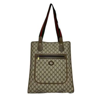 Gucci Pre-owned PVC Leder Tote Bag - - Pre-owned - Damen - Braun - ONE SIZE