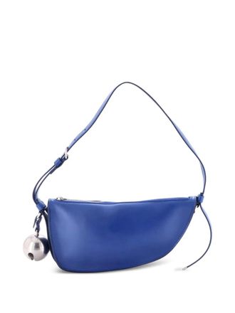 Burberry mini sac &agrave; bandouli&egrave;re Shield Sling Shoulder Bag en cuir - Bleu
