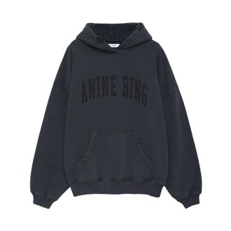 Anine Bing Harvey Hoodie - - Sweatshirts & Hoodies - Damen - Schwarzk - XS