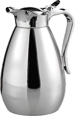 Esmeyer Isolierkanne Palace 0,6l aus Edelstahl, edelstahlfarben, 15.2 x 15.2 x 24 cm