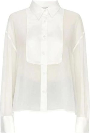 Pinko Pinko, Femme, Blouses et Chemises, Blanc, Taille: 38 FR Marquilla Shirt