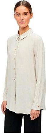 Object Objsanne L/S T-Shirt Noos Blouse, Sandshell, 46 Femme