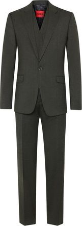 HUGO BOSS Dreiteiliger Anzug aus einem Wollmix mit Stretch in