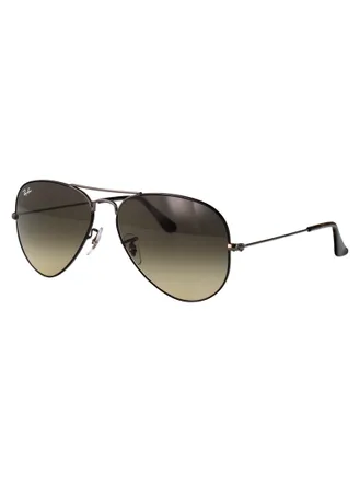 Ray-Ban Unisex Sunglasses Aviator Gunmetal Havana-Gunmetal Metal Havana/gunmetal