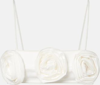 Adriana Degreas Top bandeau en coton m&eacute;lang&eacute;