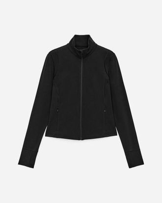 Arket Weiche Trainingsjacke Mit Rei&szlig;verschluss -Schwarz