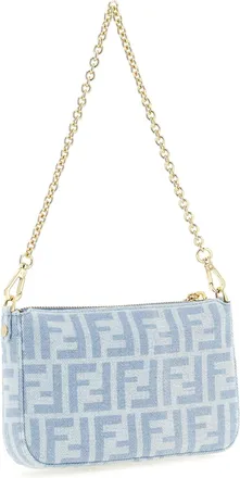 Fendi Baguette Clutch - Blue