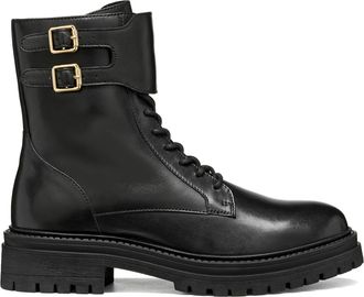 Geox Schn&uuml;rschuhe Geox D Iridea D66HRE 00043 C9999 Schwarz