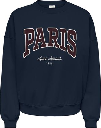 Jacqueline de Yong Jdymesa Life L/S O-Nk Emb Sweat JRS Noos