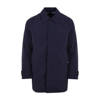 Paul Smith Navy Lined Mac - - Jackets - Herren - Blau - XL