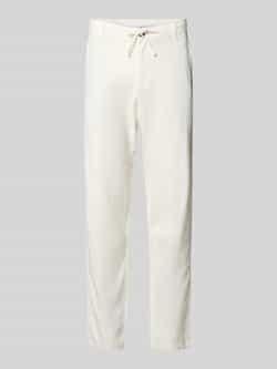 Selected Slim Fit Hose aus Baumwoll-Leinen-Mix Modell BRODY
