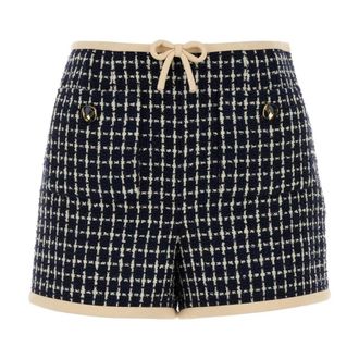Valentino Garavani Boucl&eacute; Shorts - - Shorts - Damen - Blau - XS