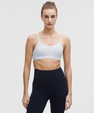 lululemon Like a Cloud BH Leichter Halt B/C Cups f&uuml;r Frauen - Gr&ouml;&szlig;e 12 in Starch Blue