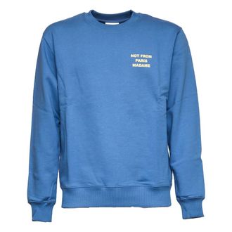 Dr&ocirc;le de Monsieur Homme, Sweatshirts et sweats &agrave; capuche, Bleu, Taille: M Slogan SweaT-shirt