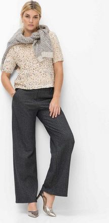 Brax Kurzarmshirt Style CARA S Glamour: T-Shirt mit Pailletten