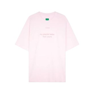 Flaneur Playlist T-shirt - - Tops - Herren - Rosa - L