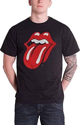 THE ROLLING STONES The 40 Licks - T-Shirt - Col Ras du Cou - Manches Courtes - Homme - Gris (Charcoal) - XX-Large (Taille Fabricant: XX-Large)