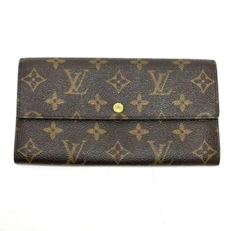 Louis Vuitton Portefeuille long (bi-pli) Pre-owned - Femme - Pre-owned - Brun - Taille: ONE Size