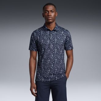 Puma Polo de golf MATTR Lighthouse Homme, V&ecirc;tements, Bleu, XXL